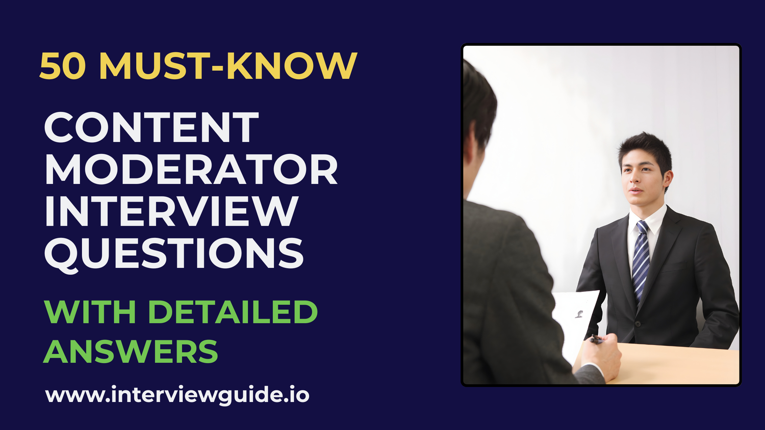 50 Content Moderator Interview Questions & Answers – InterviewGuide