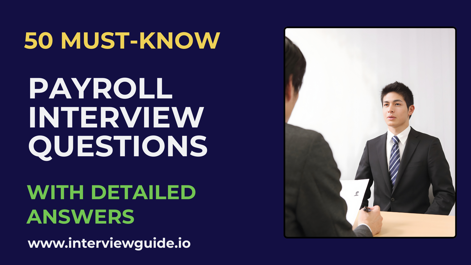 50 Payroll Interview Questions & Answers – InterviewGuide