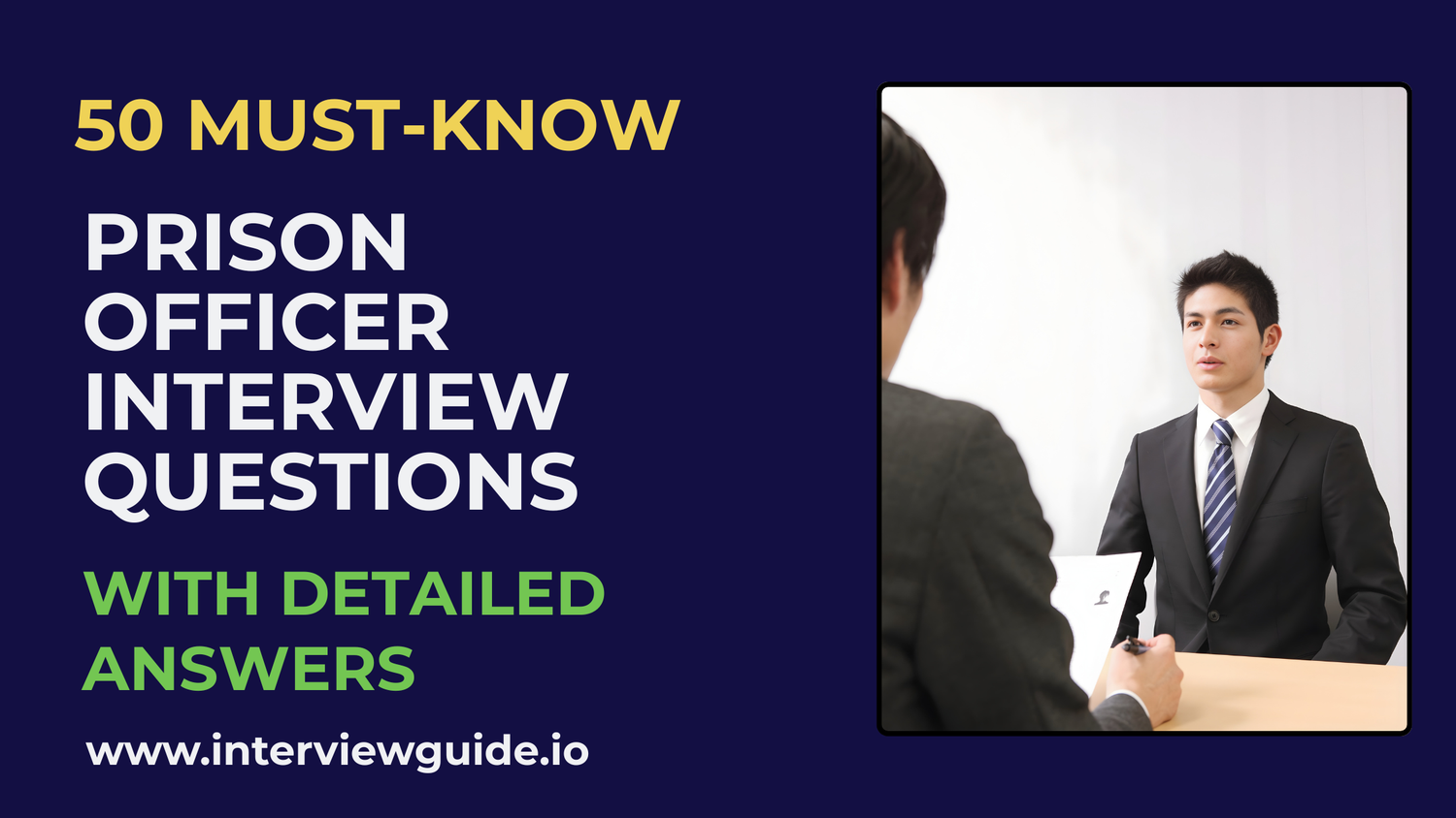 50 Prison Officer Interview Questions & Answers – InterviewGuide